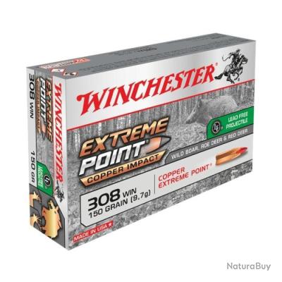 Balles Winchester Extreme Point Lead Free - Cal 308 Win Mag - 308 Win ...