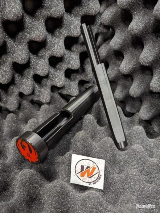 RUGER RPR 22LR Protège Culasse NOIR_avec LOGO RUGER ROUGE + Guide ...