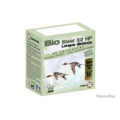 CARTON DE 250 CARTOUCHES JOCKER BOURRE BIO ACIER HP 32 C 12 70 25 ACIER ...