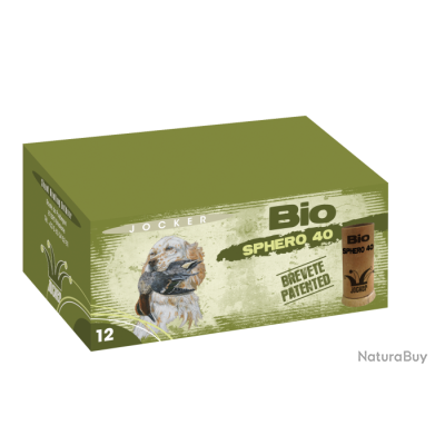 CARTON DE 200 CARTOUCHES JOCKER BOURRE BIO SPHERO 40 BJ C/12/76/25 N°2 ...