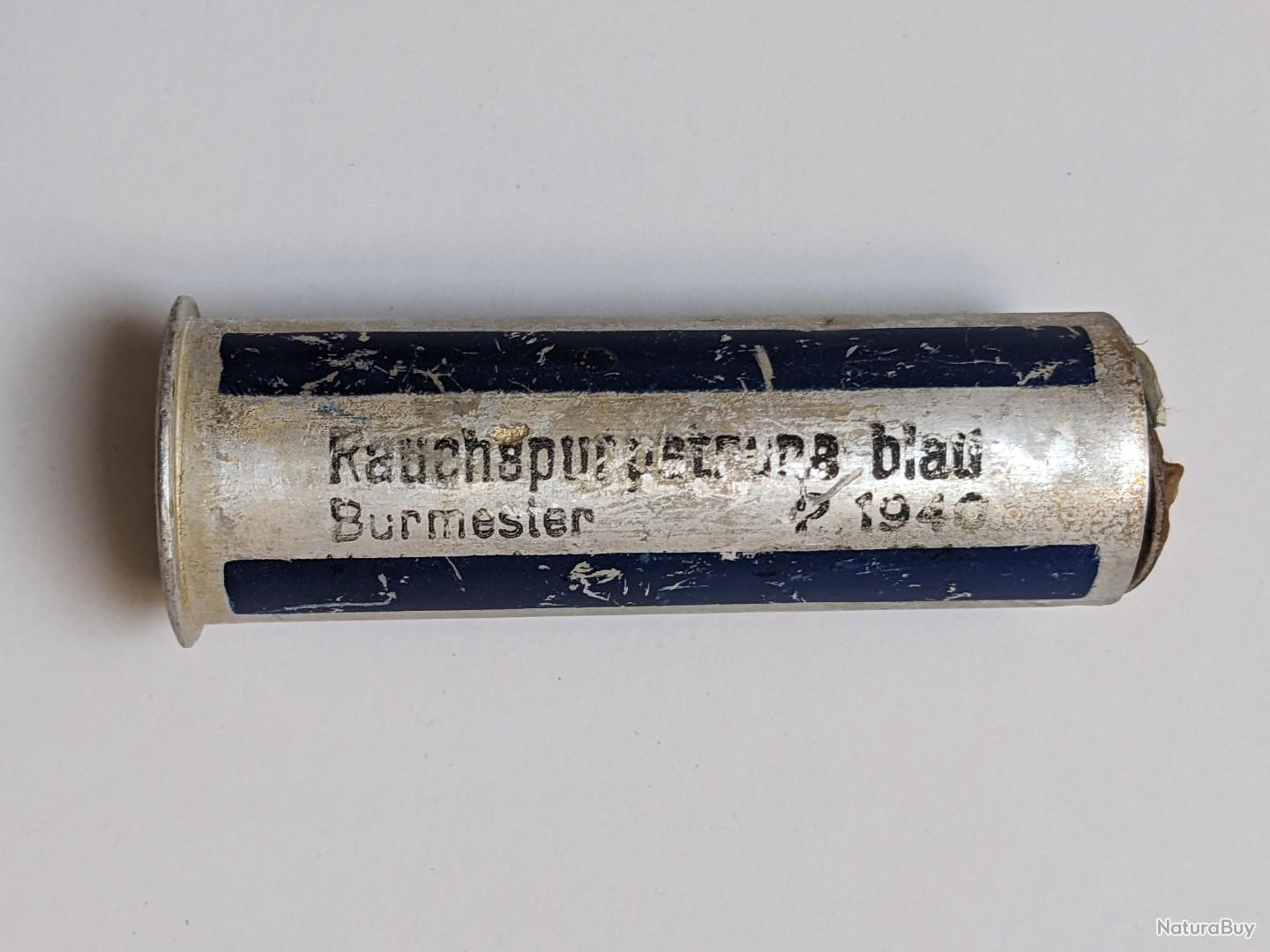 Cartouche fumigène bleu pour pistolet lance fusée / Leuchtpistole ...