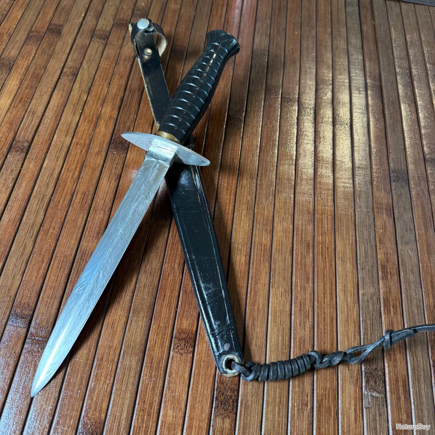 POIGNARD DE COMBAT COMMANDO SPÉCIAL BÉRET ROUGE INOX TAP ARMÉE FRANCE ...