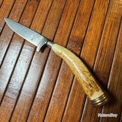 MINI NICKER COUTEAU DE CHASSE TRADITIONNEL ALLEMAND SIGNÉ G.MERZ ...