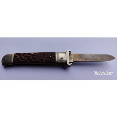 Ancien couteau pliant de chasse extracteur de cartouche solingen ...
