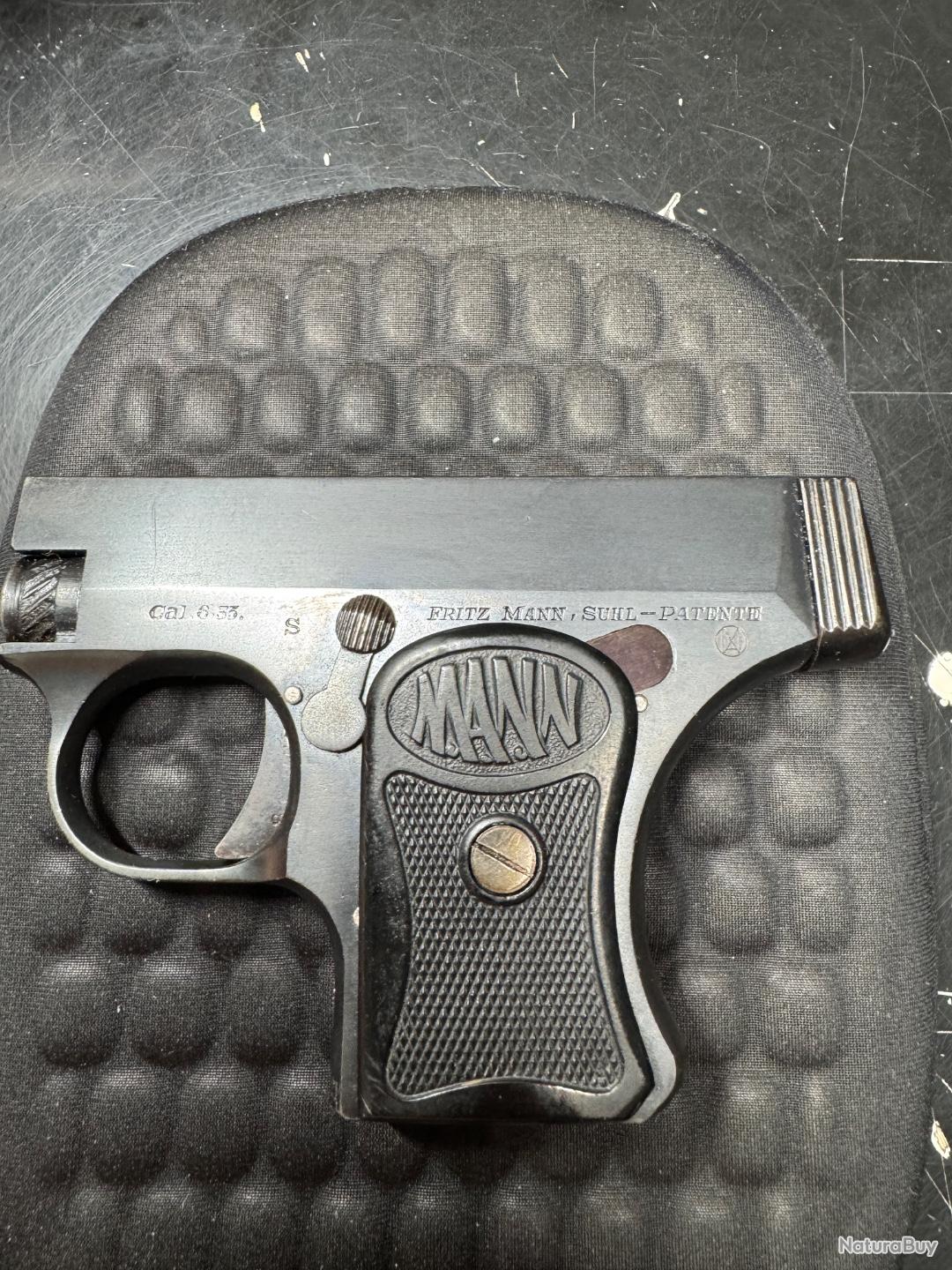 Plaquettes de crosse pistolet fritz mann 6.35 modèle 1921 - Crosses ...