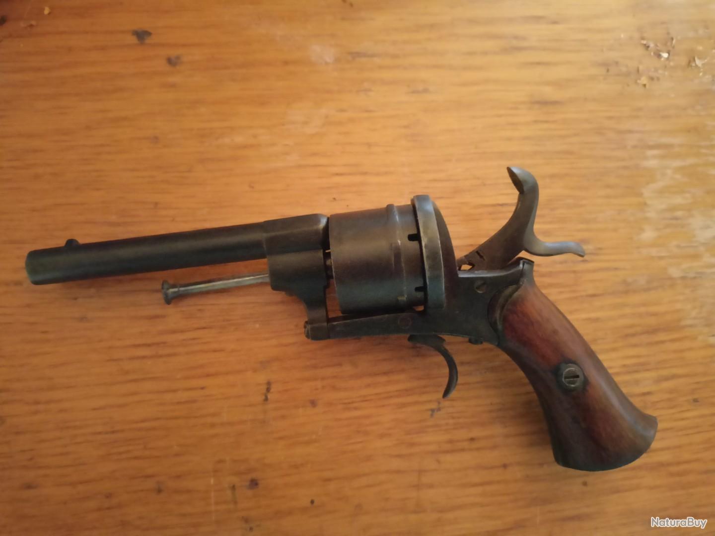 Revolver Cal 9mm a broche 1€ SANS PRIS DE RÉSERVE - Pistolets et ...