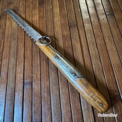 COUTEAU SCIE PLIANTE A PALME DEBUT 1900 - Couteaux régionaux (13692856)