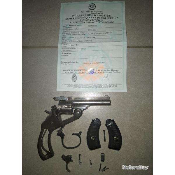 HARRINGTON RICHARDSON Top Break 22 rimfire Double Action Hammer ...