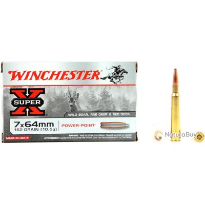Munitions Winchester cal. 7x64 Super-X PowerPoint 162 gr - Boîte de 20 ...
