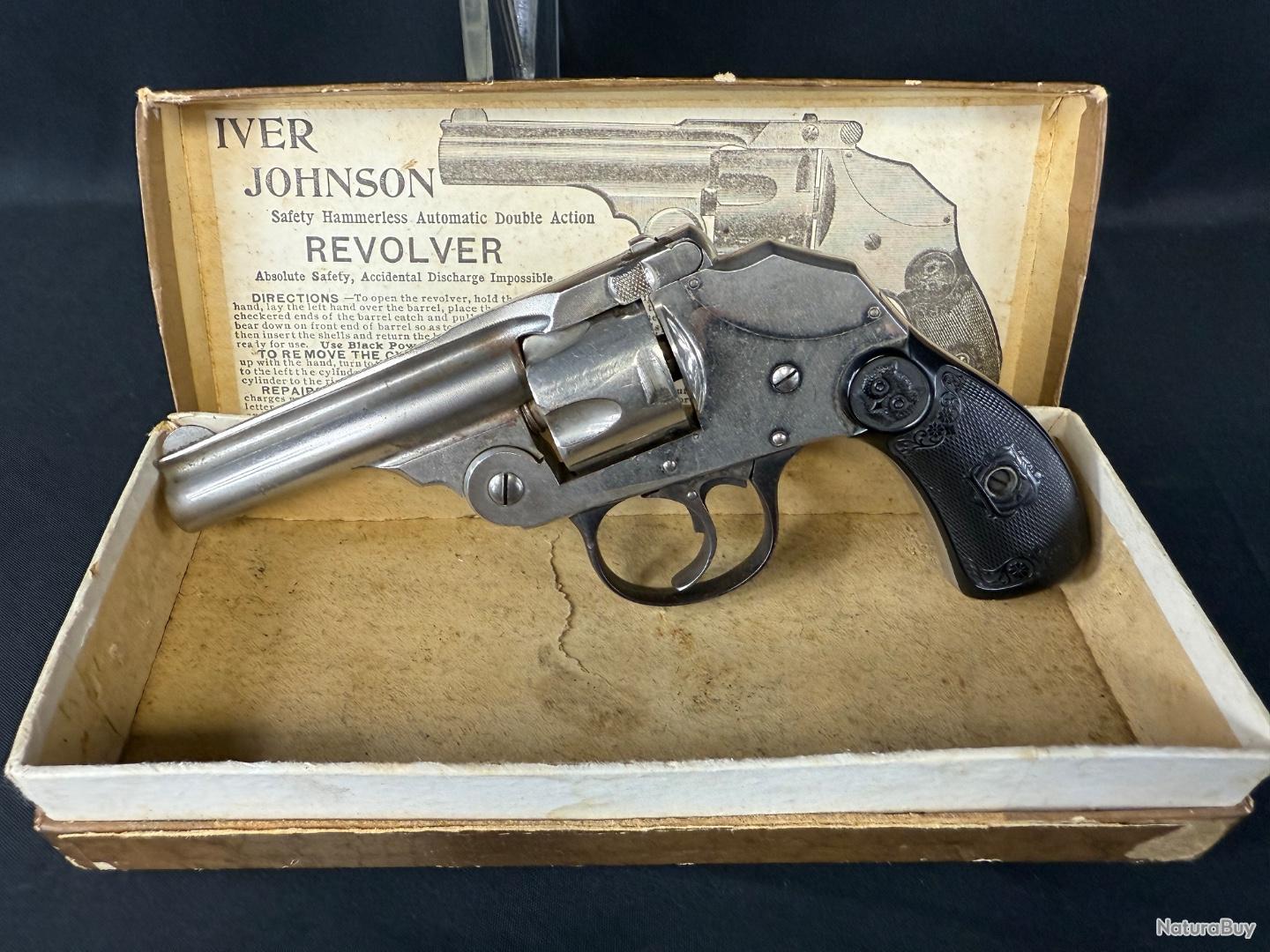RARE IVER JOHNSON HAMMERLESS calibre 32sw short - Revolvers (13721612)