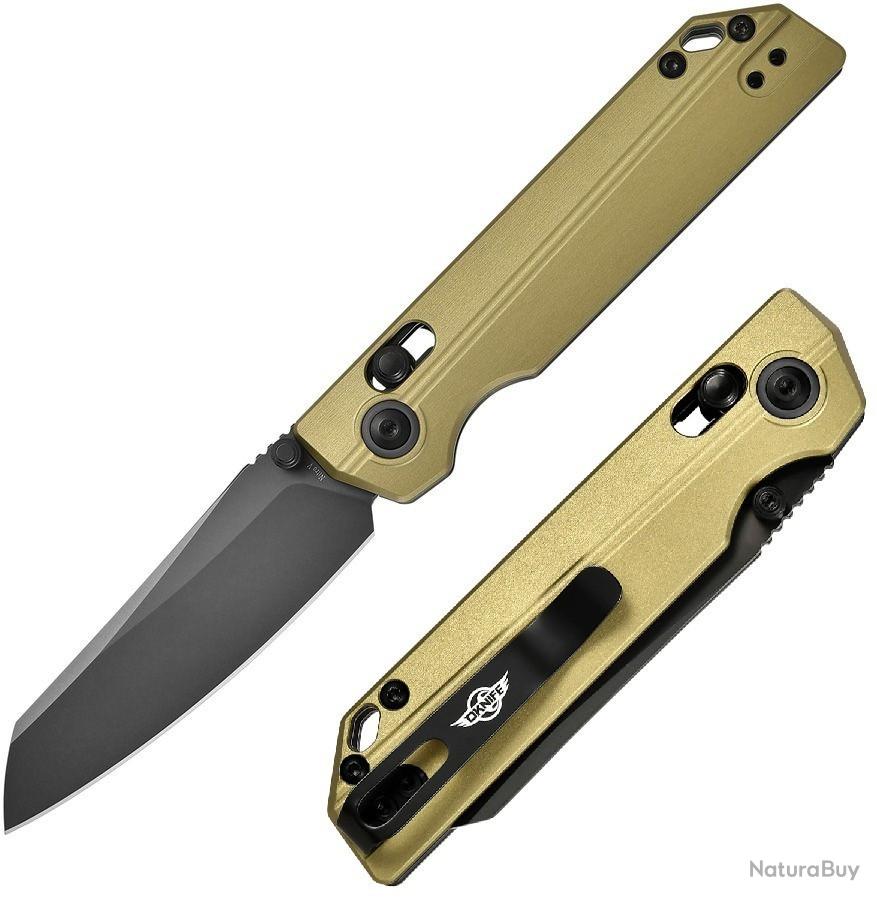 Couteau Oknife XEN Rail Lock Lame Sheepsfoot Acier Nitro-V Manche ...