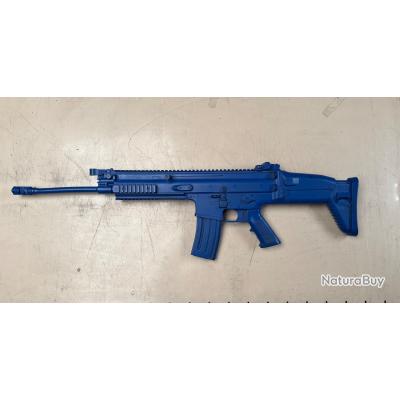 Armes entraînement réplique fn Herstal scar L blue gun - Reproductions ...