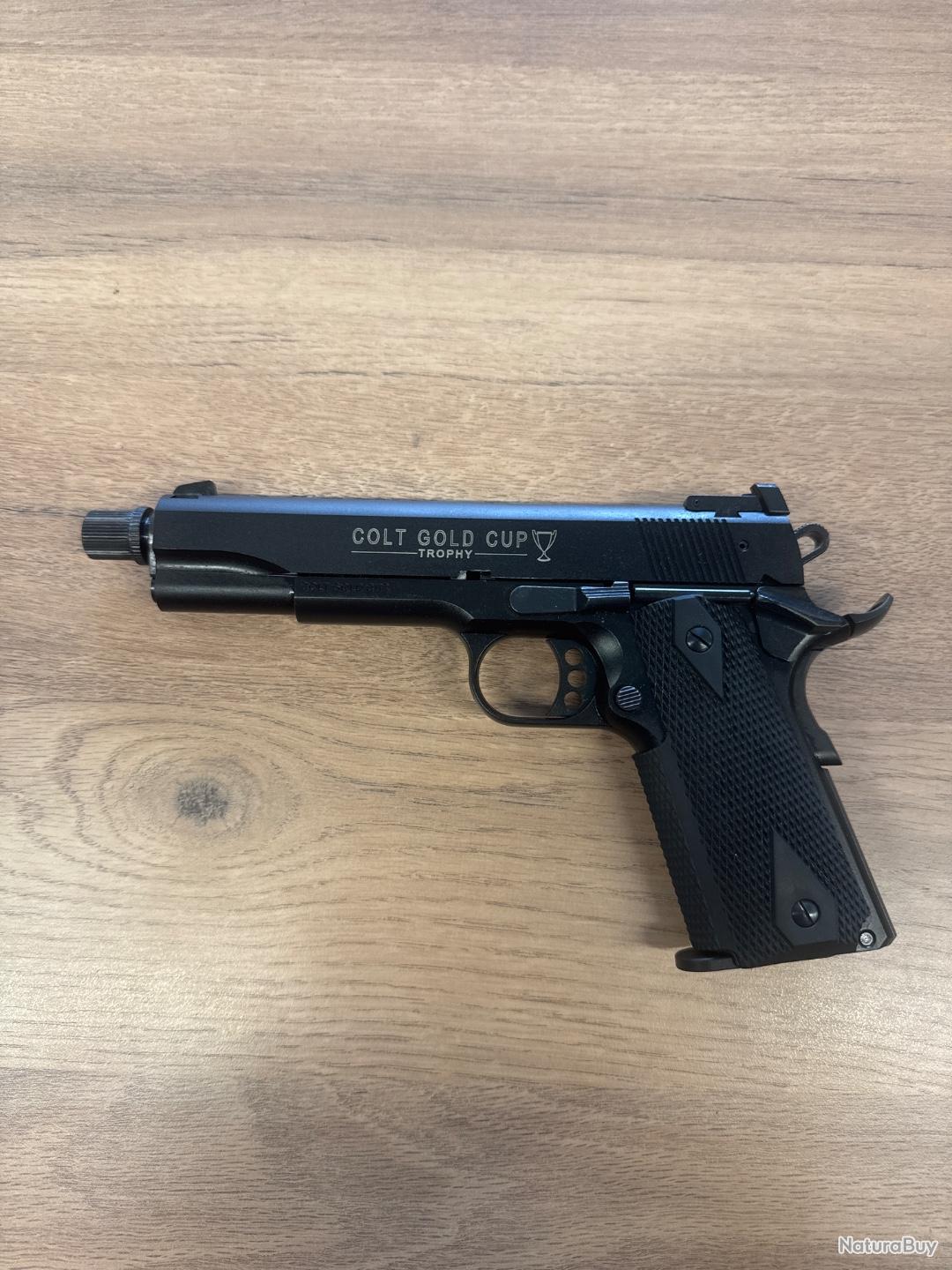 Pistolet walther Colt 1911 Gold Cup trophy 22LR Fileté - Pistolets de ...