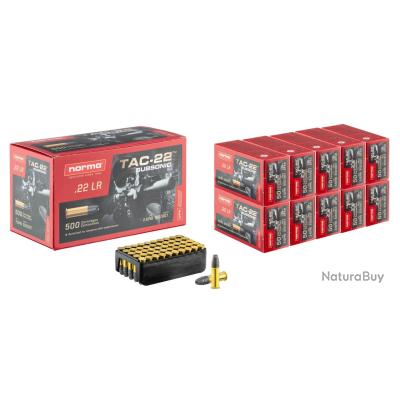CARTOUCHES NORMA TAC-22 SUBSONIC 22LR LRN 40GR X50 - Balles autres ...