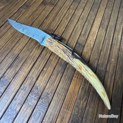 COUTEAU DE COLLECTION TARRY LEVIGNE A PALME CORNILLON MANCHE EN BOIS ...