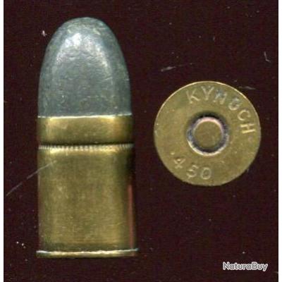 .450 BullDog - marquage : KYNOCH 450 - grosse amorce - étui laiton sans ...