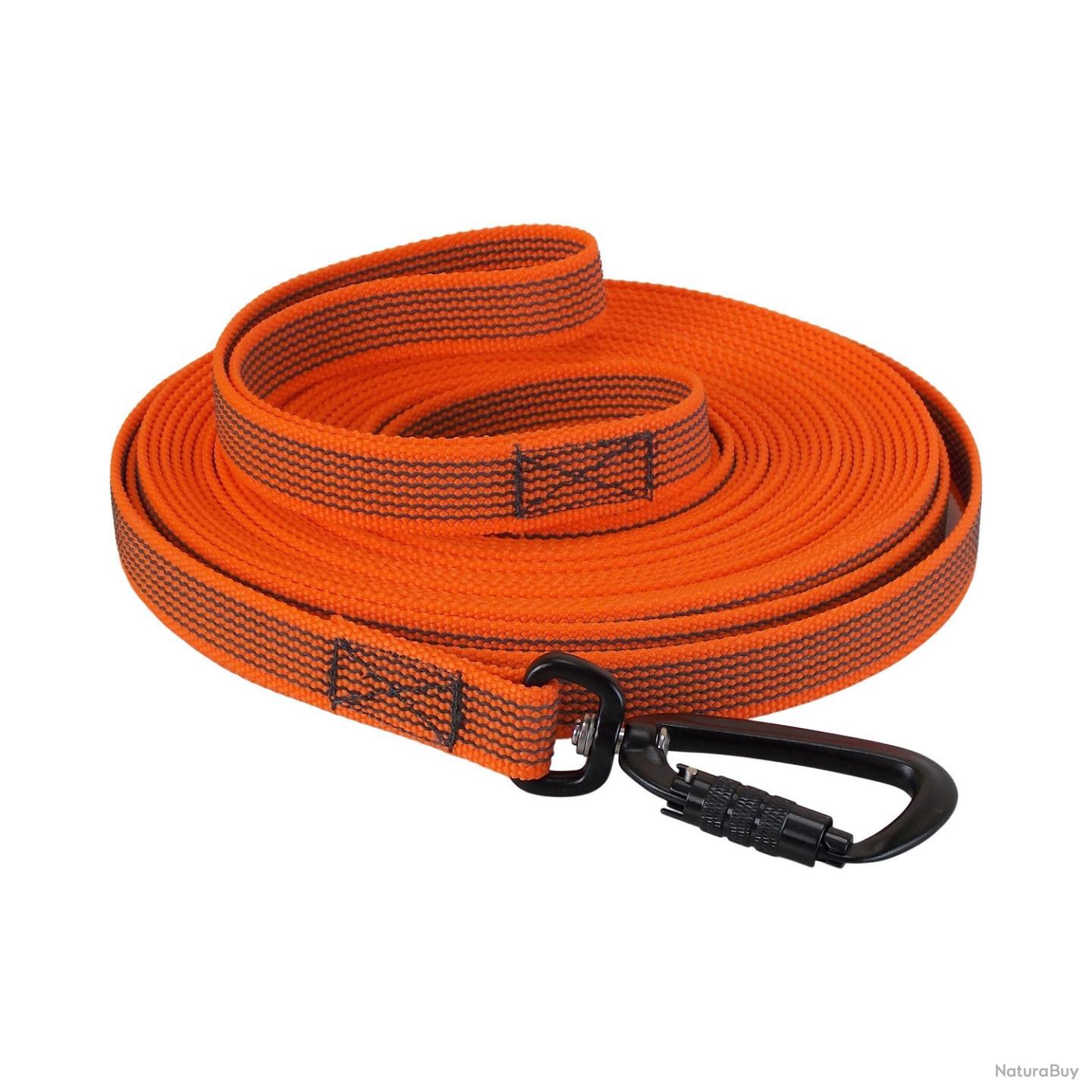 Longe Gomme Twist-Lock mousqueton alu de sécurité - Jokidog orange 10 m ...