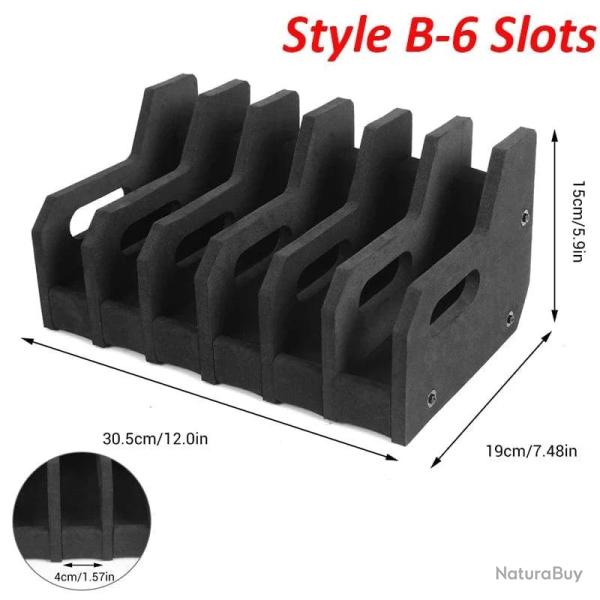 8/6/4 Slots Pistol Rack Gun Safe Glock Stand EVA Foam Unversal Handgun ...