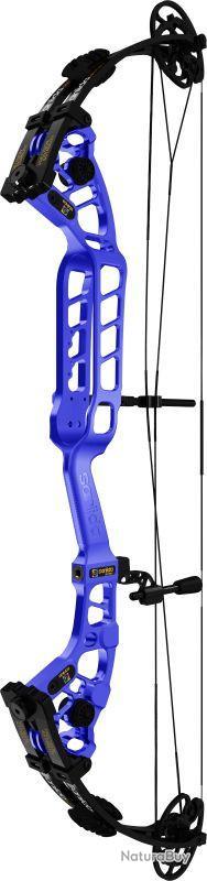 SANLIDA - Arc à Poulies HERO 10 II 37" DROITIER (RH) 40-50 # 24"-26.5" ANODIZED COBALT BLUE ...