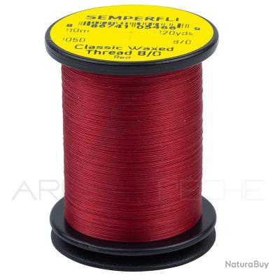 Fils de montage Semperfli Classic waxed thread 110 m 8/0 Rouge - Fils ...