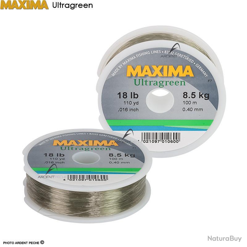 Fils nylon MAXIMA Ultragreen 100m Ø 0.15mm - Nylons - Tresses Carnassiers (13756140)