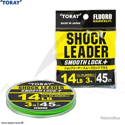 Fils fluorocarbone TORAY Shock leader smooth lock+ 18lb - Bas de lignes (acier, fluoro, kevlar ...