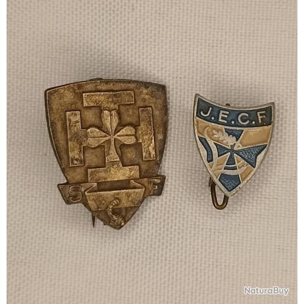 Insignes Scout de France CJF Vichy J. DECAT 1940 - Insignes en tissu ...