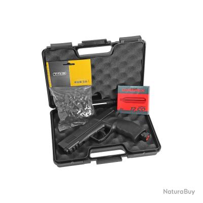 Pack pistolet Umarex T4E TP50 gen2 calibre .50 noir (13J) - Armes à balles caoutchouc de ...