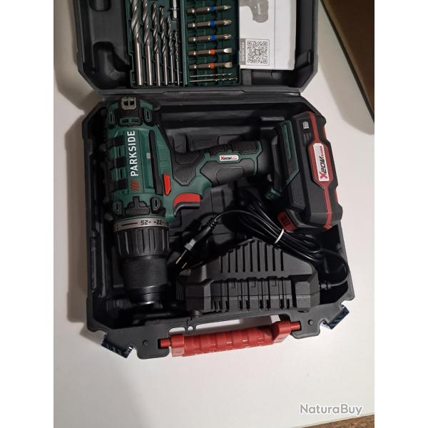 Perceuse visseuse parkside 20v + accessoires toute neuve en coffret - Visseuse (13800549)