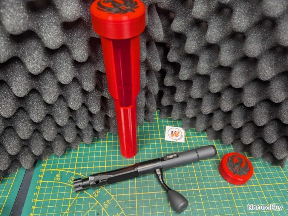 PACK ROUGE Protège culasse + guide baguette Ruger Rifle Precision RPR ...