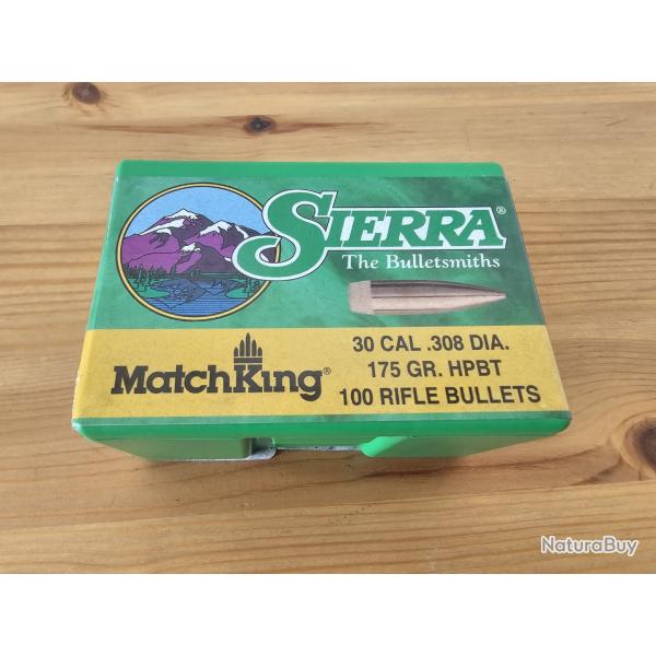 Boite de 85 ogives SIERRA Matchking .30 (.308) HPBT 175gr / 11,35g - Ogives (13818943)