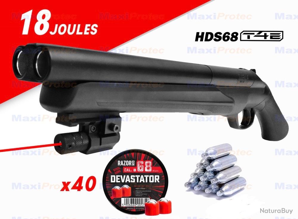 Fusil Umarex HDS68 T4E + Laser + Slugs + Co2 (16 Joules) - Armes à ...