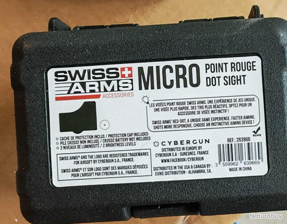 Petit Red Dot Type MRDS Picatinny Swiss Arms - Noir - Points rouges ...