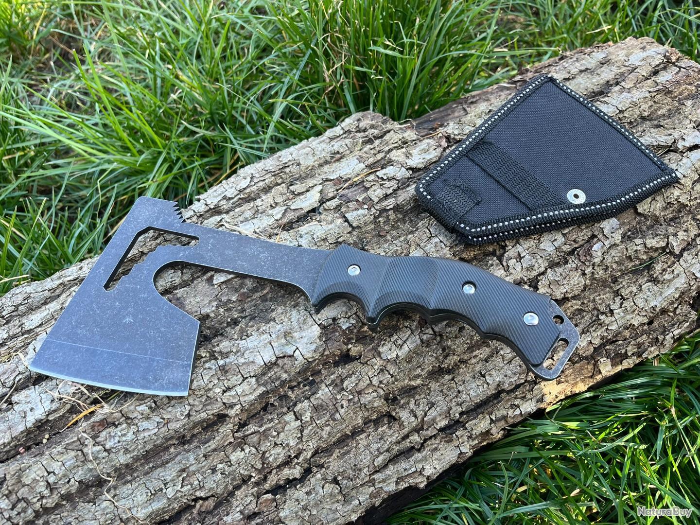 HACHETTE DE SURVIE 25CM MANCHE ERGONOMIQUE enchère - Couteaux droits et ...