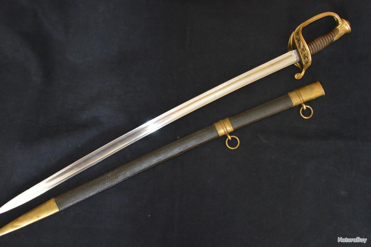 SABRE MOD 1845 ADJUDANT D'INFANTERIE-CHASSEURS A PIED -NAPOLEON III ...