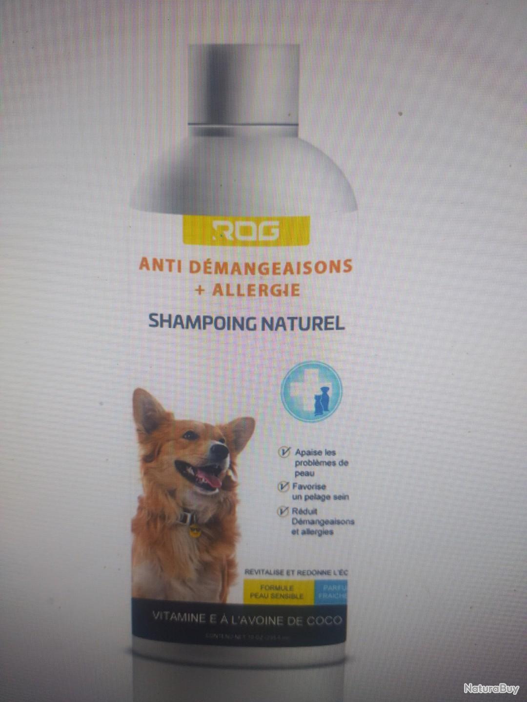 Shampoing naturel pour chien ROG hunting anti démangeaisons et allergie ...