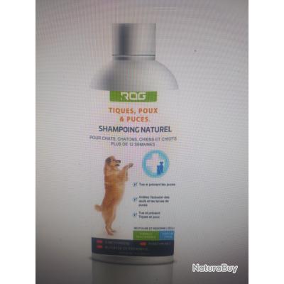 Shampoing naturel pour chien ROG hunting tiques poux et puces ...