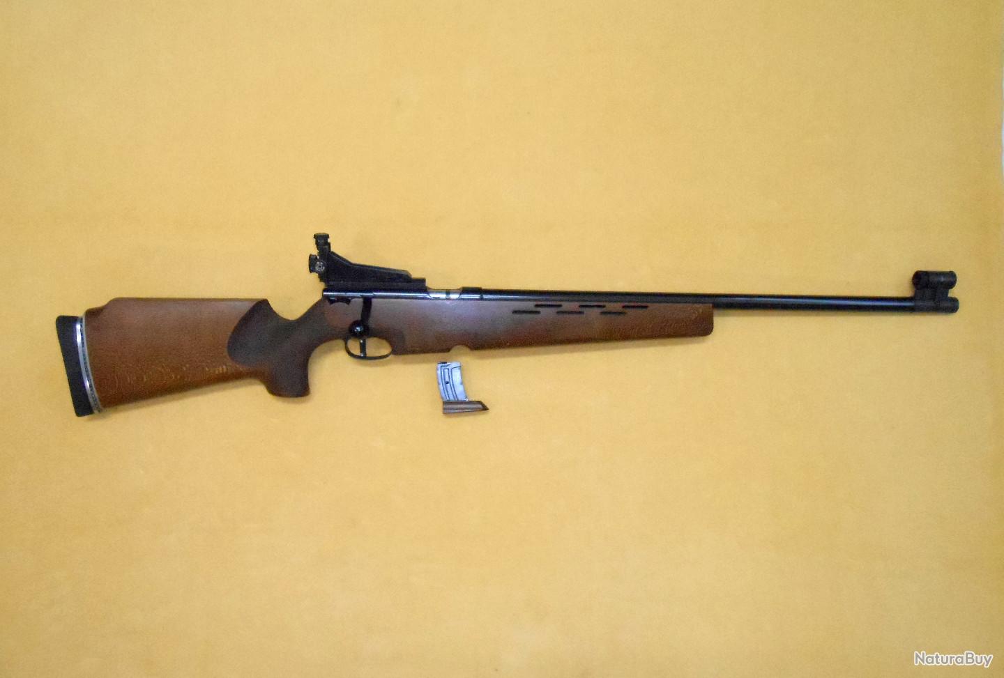 CARABINE KRICO MATCH - 22LR - CHARGEUR 5 COUPS +DIOPTRE et GUIDON ...