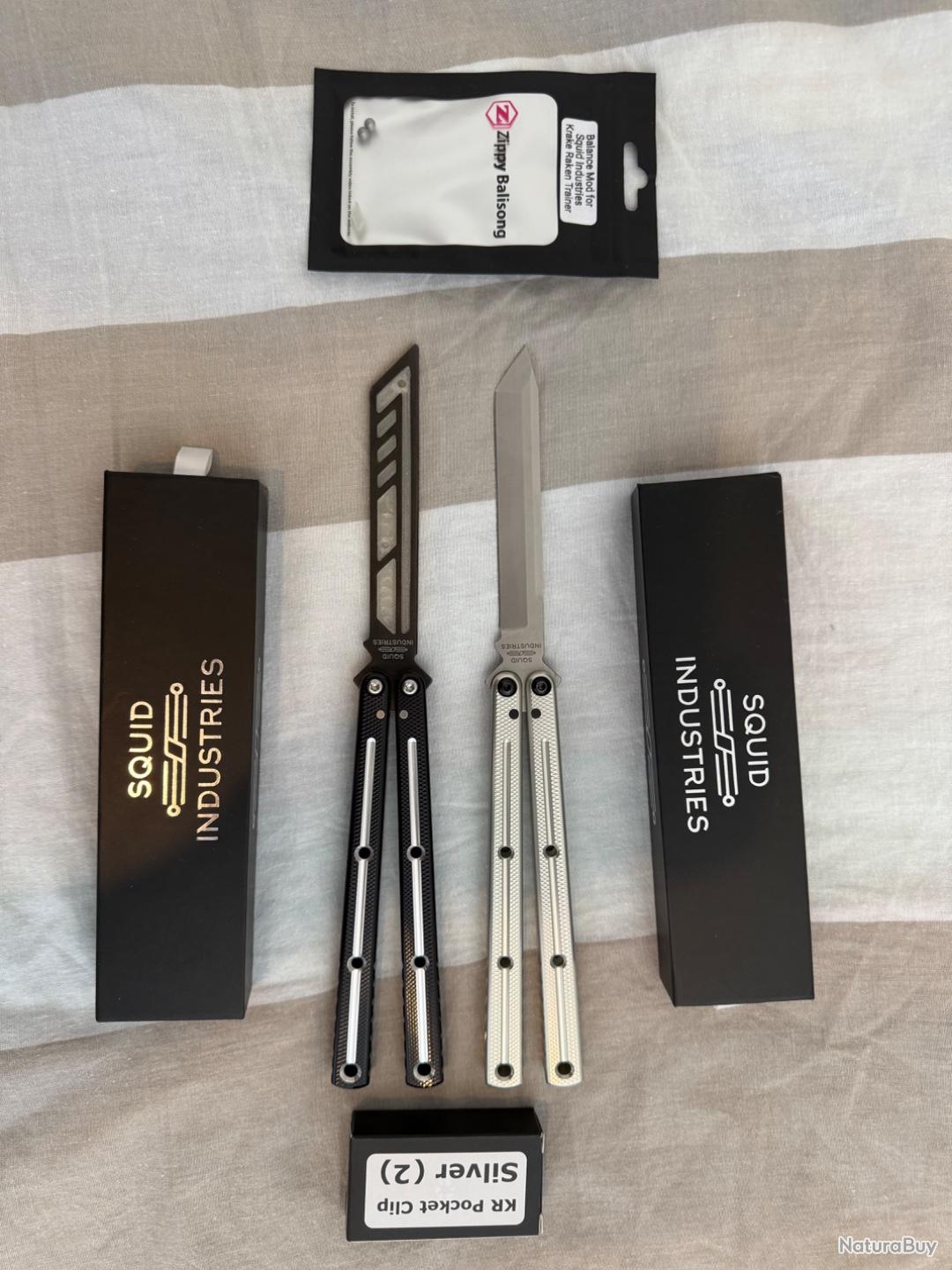 SQUID INDUSTRIES KRAKE RAKEN V3 (live blade et trainer) - Couteaux ...