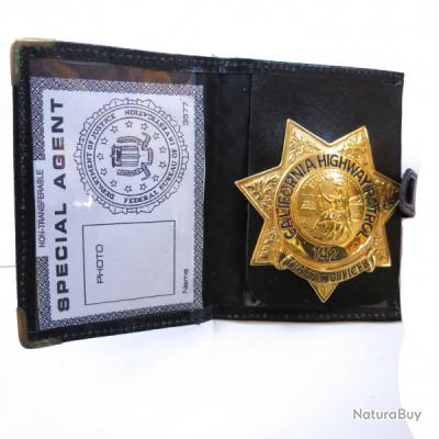 Plaque police US California Highway patrol 142 traffic officer avec ...