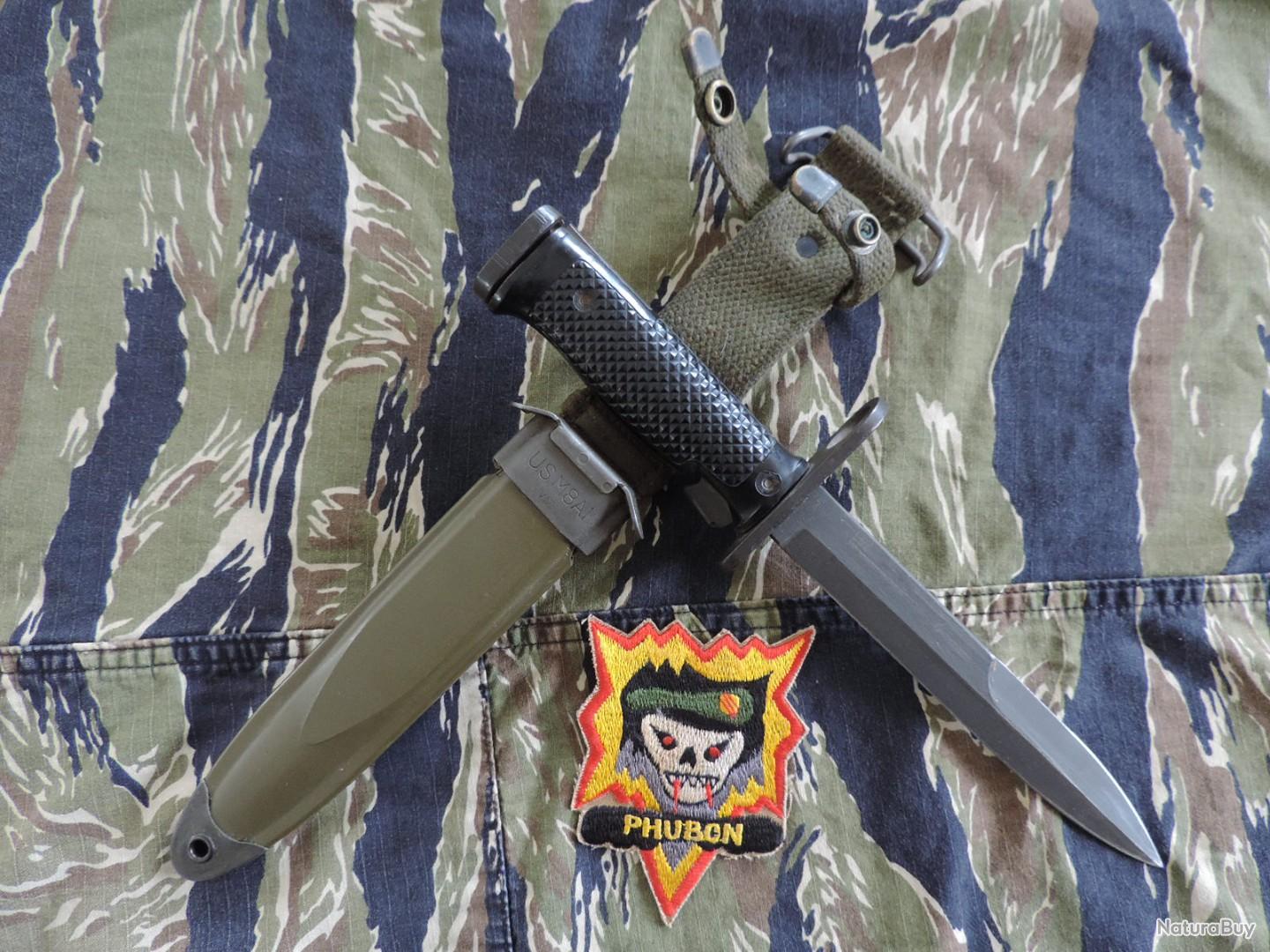 Baïonnette USM6 MILPAR COL pour fusil M14, US Vietnam. - Baïonnettes ...