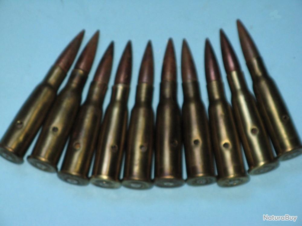 Lot de dix cartouches de 8 x 51R lebel pour toutes armes longues Lebel ...