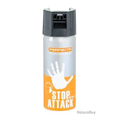 Bombe anti-agression Perfecta STOP ATTACK GEL OC POIVRE 50 ML - Bombe ...