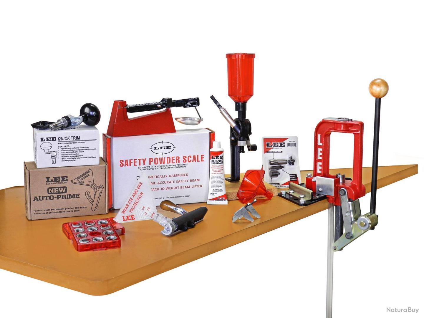 KIT PRESSE DE RECHARGEMENT LEE MONO STATION ET ACCESSOIRES Breech Lock Challenger Kit - Kits et ...