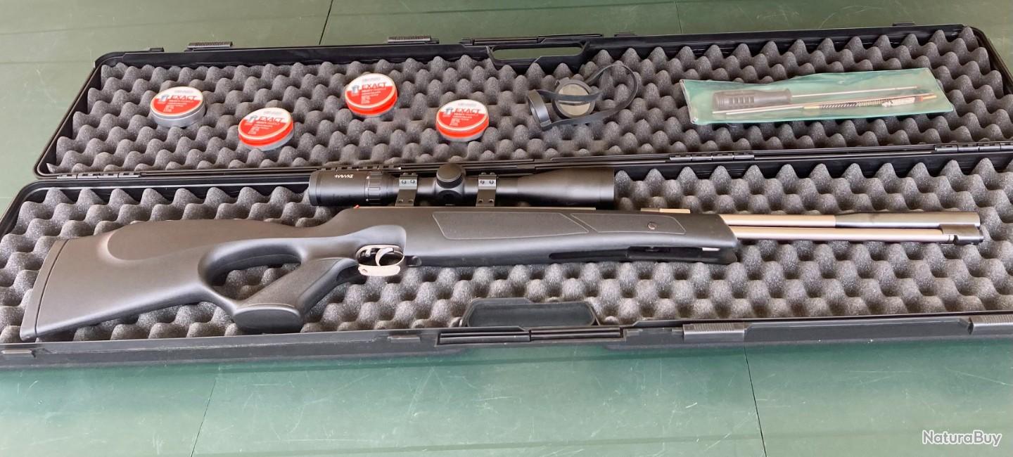 Carabine à air WEIHRAUCH HW 97 Black Line Stainless Lunette HAWKE ...
