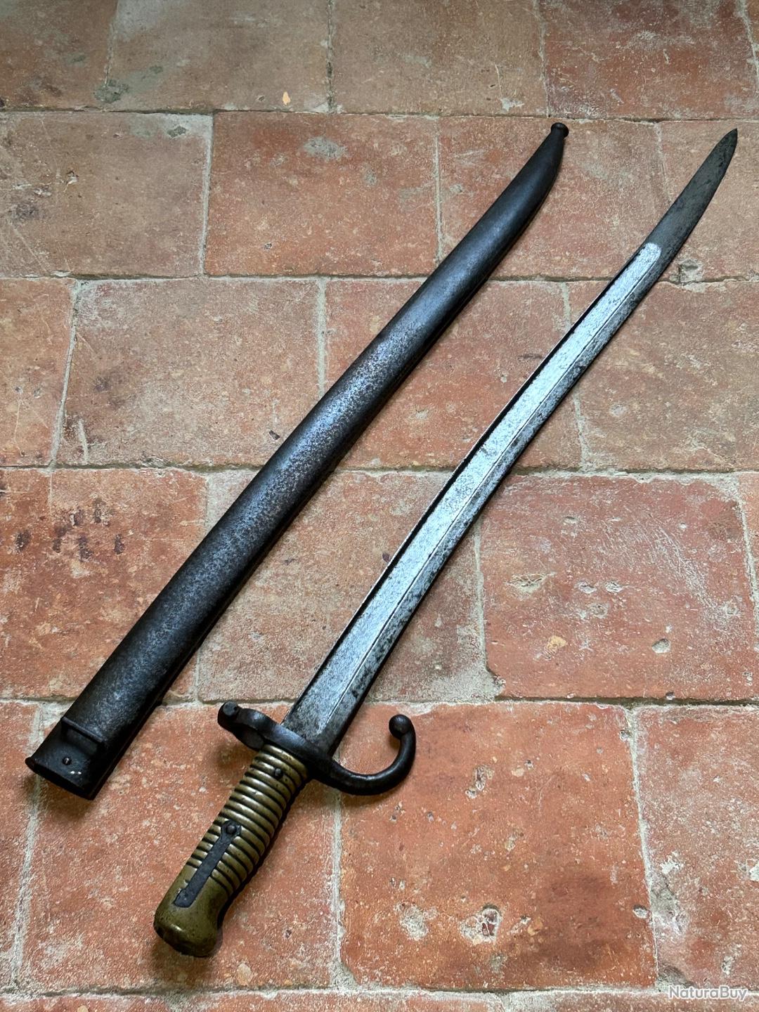 Baïonnette française Chassepot 1866 - Napoléon III Second Empire Guerre ...