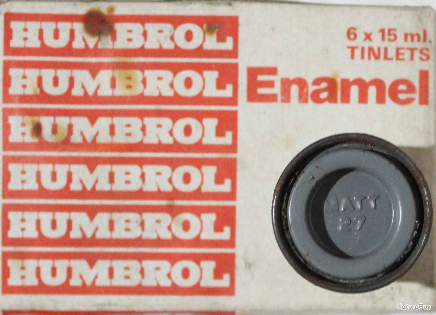 Pot de peinture Humbrol - Enamel No 27 Matt Sea Grey - 1/2 Oz ...