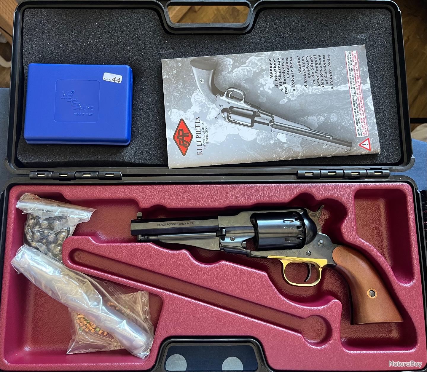 Revolver REMINGTON 1858 NEW ARMY SHERIFF ACIER Calibre 44 PIETTA Avec ...