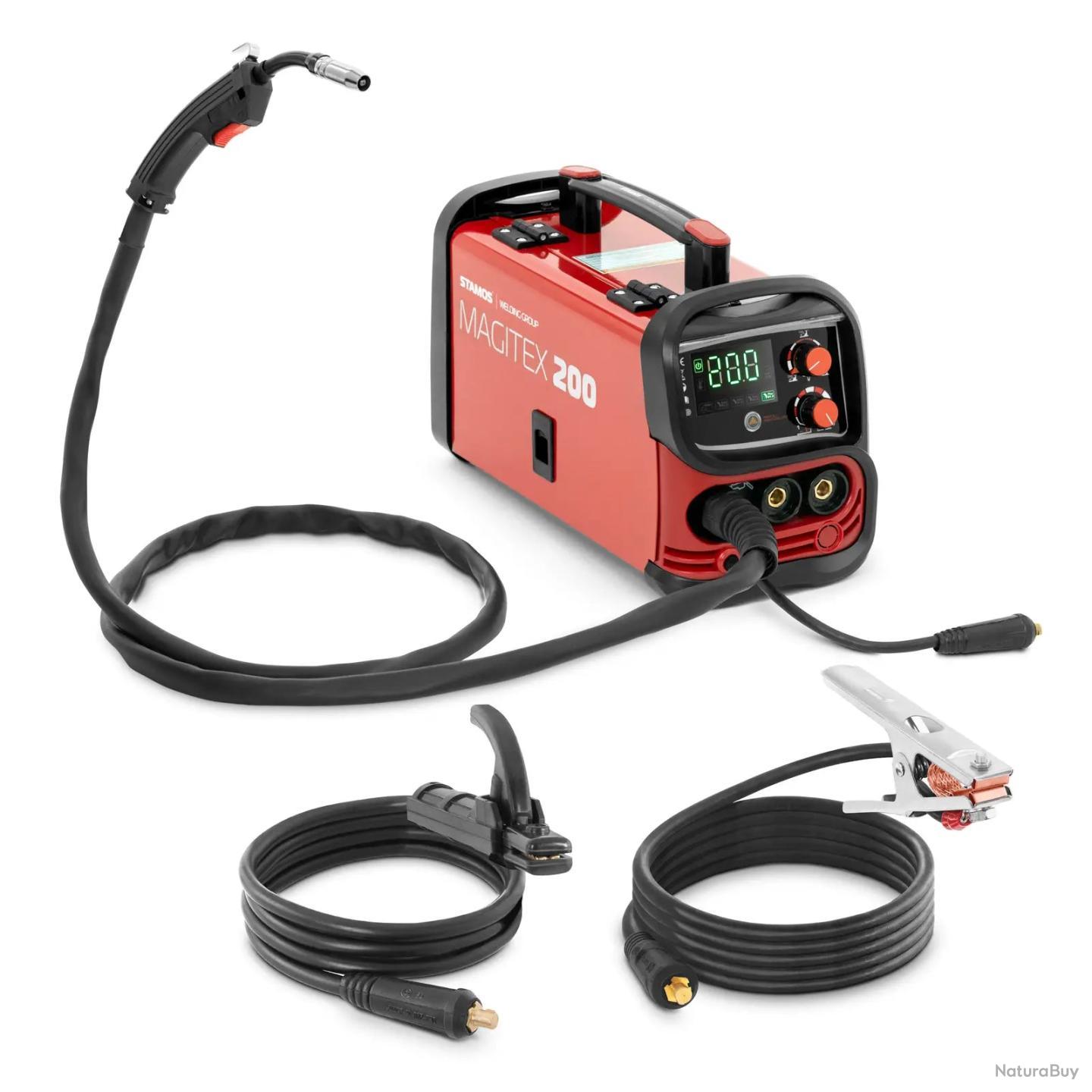 Poste à souder professionnel MIG MAG 200 a facteur de marche 60% TIG LIFTARC MMA flux acier au ...