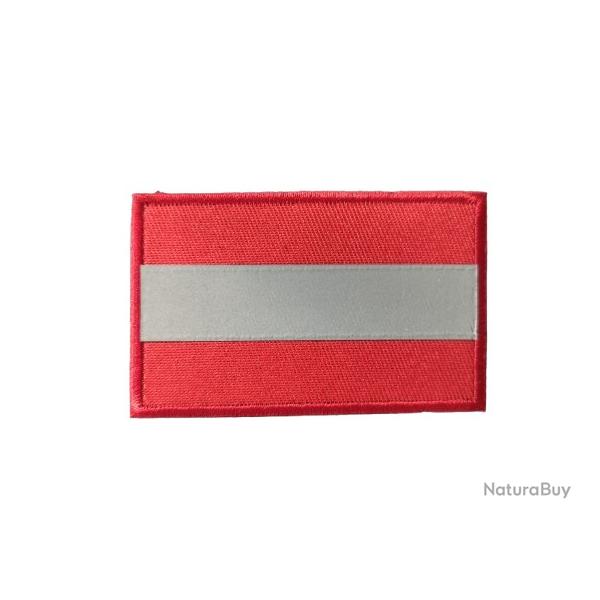 Patch rectangulaire petit - Rouge - velcro - Livraison gratuite - Patchs et écussons tactiques ...